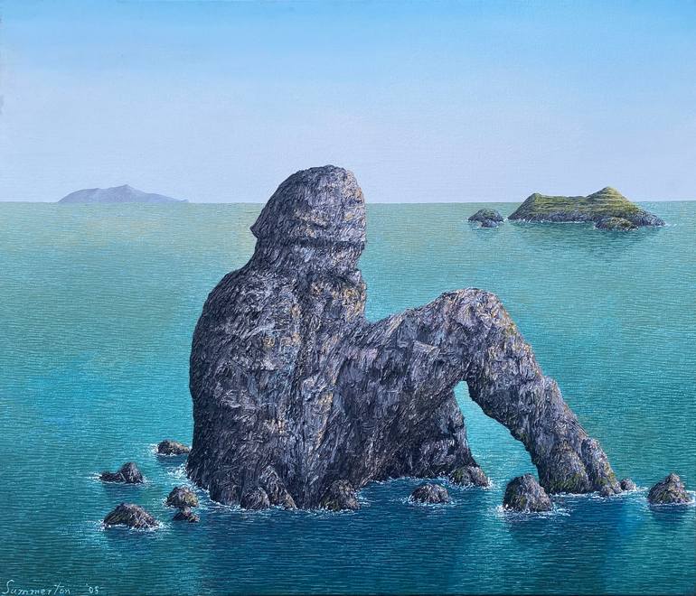 Boy Island Painting by Justin Summerton | Saatchi Art