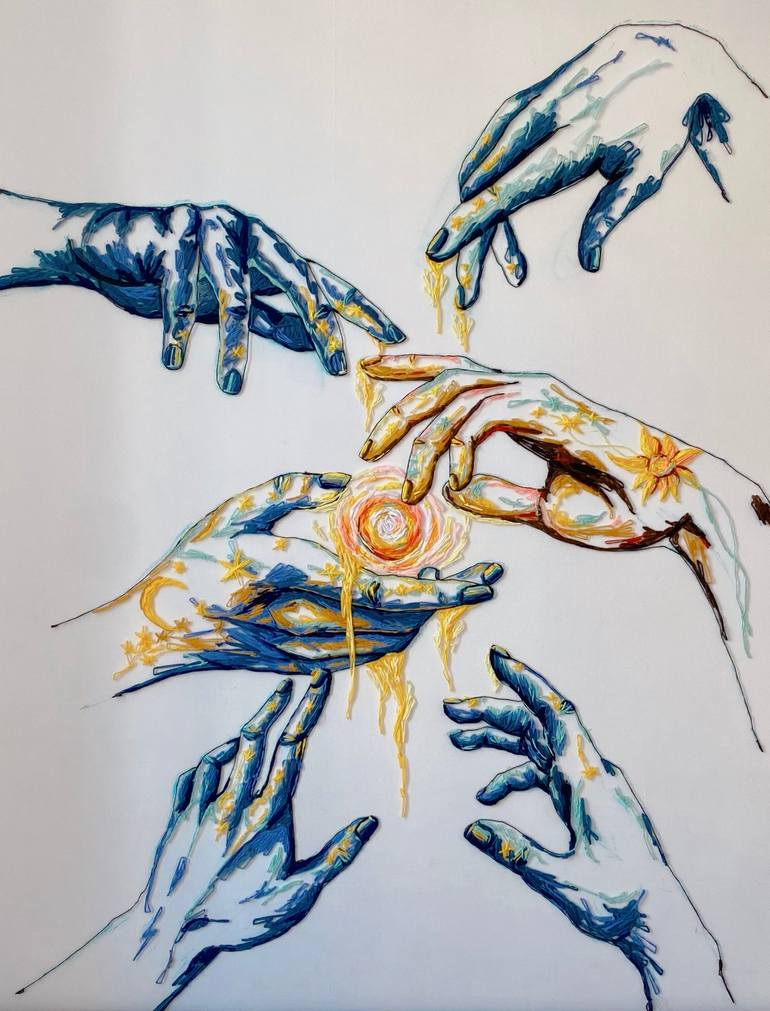 Selenelion Hand Study Painting by Katerina Marchenko | Saatchi Art