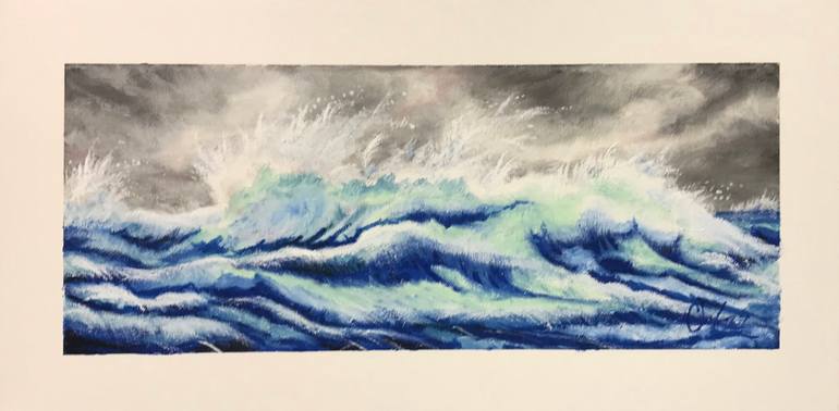 Trouble at Sea Painting by Charlie Weise | Saatchi Art