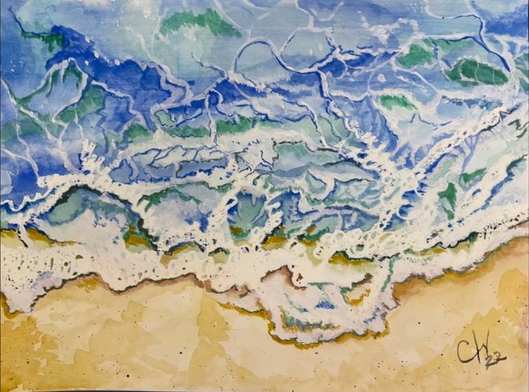 Beach at My Feet Painting by Charlie Weise | Saatchi Art