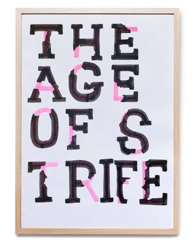 The age of strife Drawing by Sebastian Sonnewend | Saatchi Art