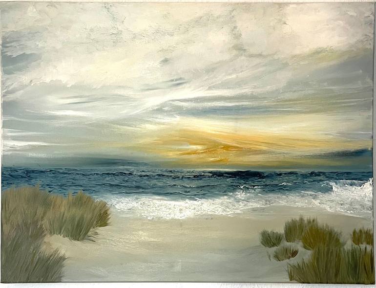 breath at the beach Painting by Liana Magel | Saatchi Art