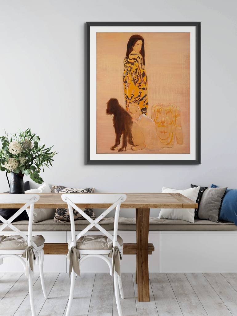 Family No. 4. Painting by Ambrus Gero | Saatchi Art