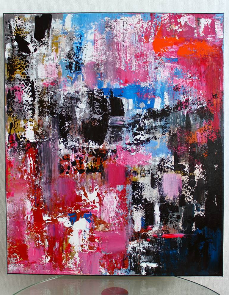 Buried pink Painting by Ellen Meriny | Saatchi Art