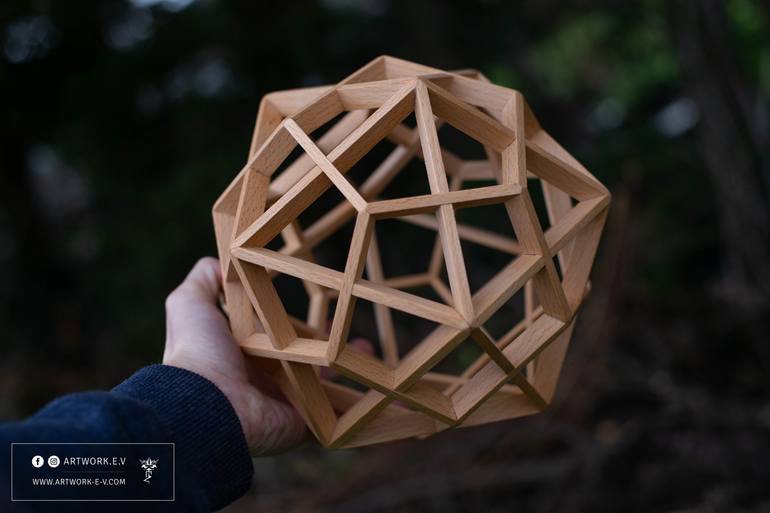Dual compound Icosahedron and dodecahedron Sculpture by Kevin Fernandez ...