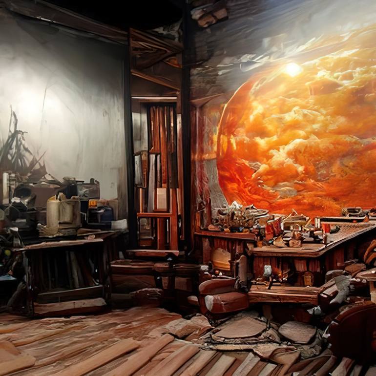 House of the rising sun Mixed Media by Joshua Levine | Saatchi Art