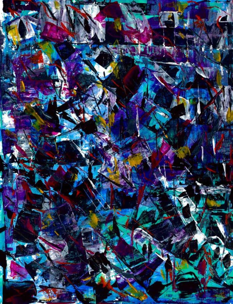 Black Tie Painting by carol siskind | Saatchi Art