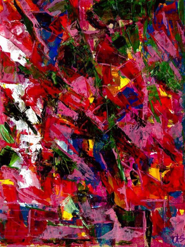 Pomegranate Painting by carol siskind | Saatchi Art