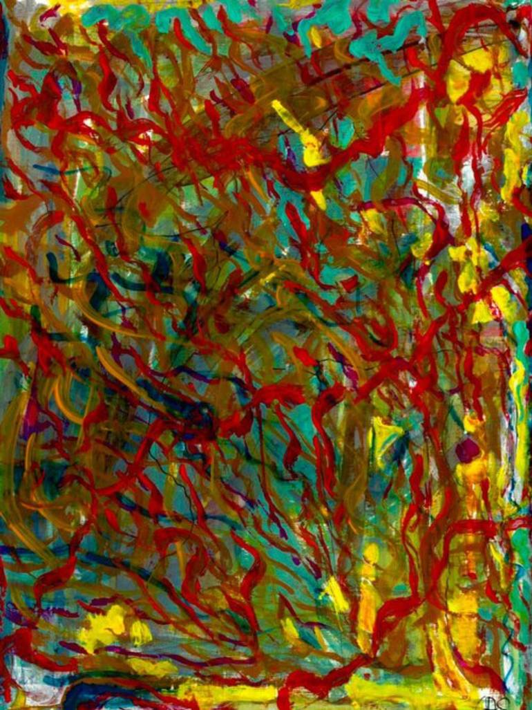 Psychedelic Algae Painting by carol siskind | Saatchi Art