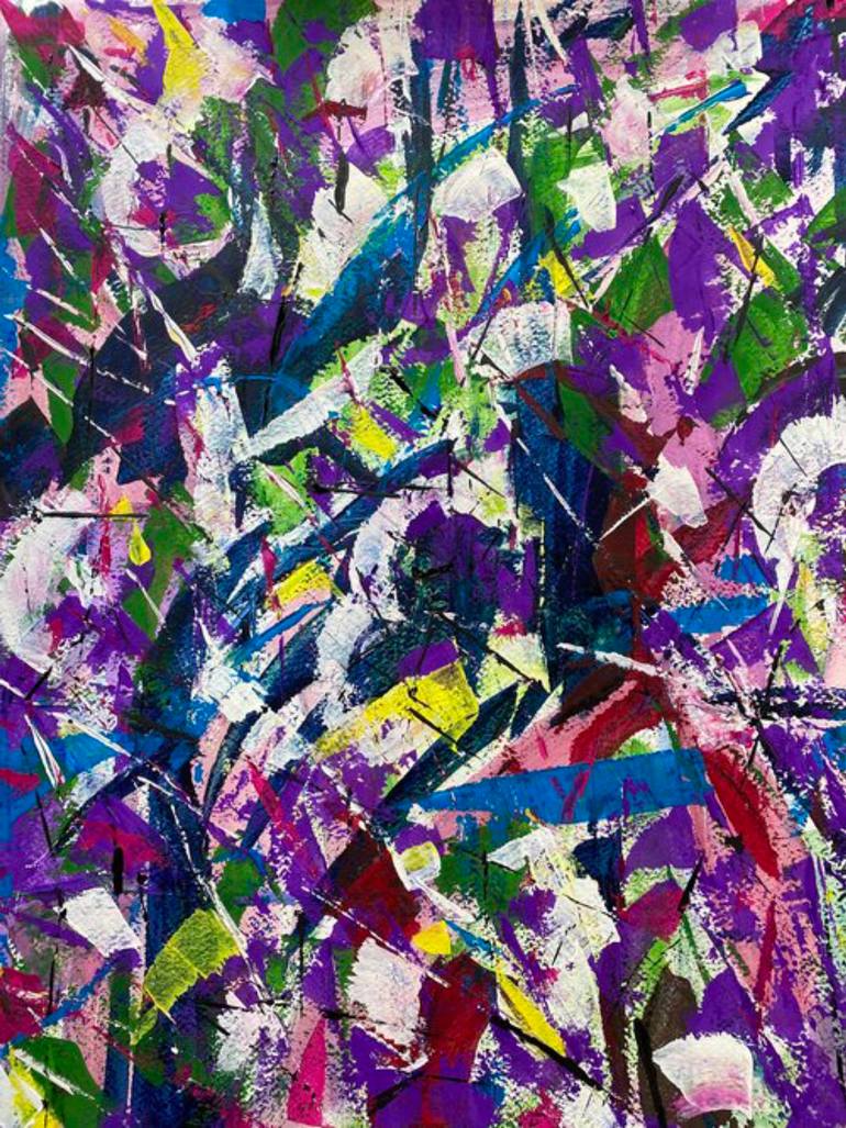 Winston's Royal Purple Painting by carol siskind | Saatchi Art