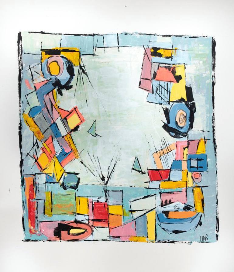 Block Party Painting by carol siskind | Saatchi Art