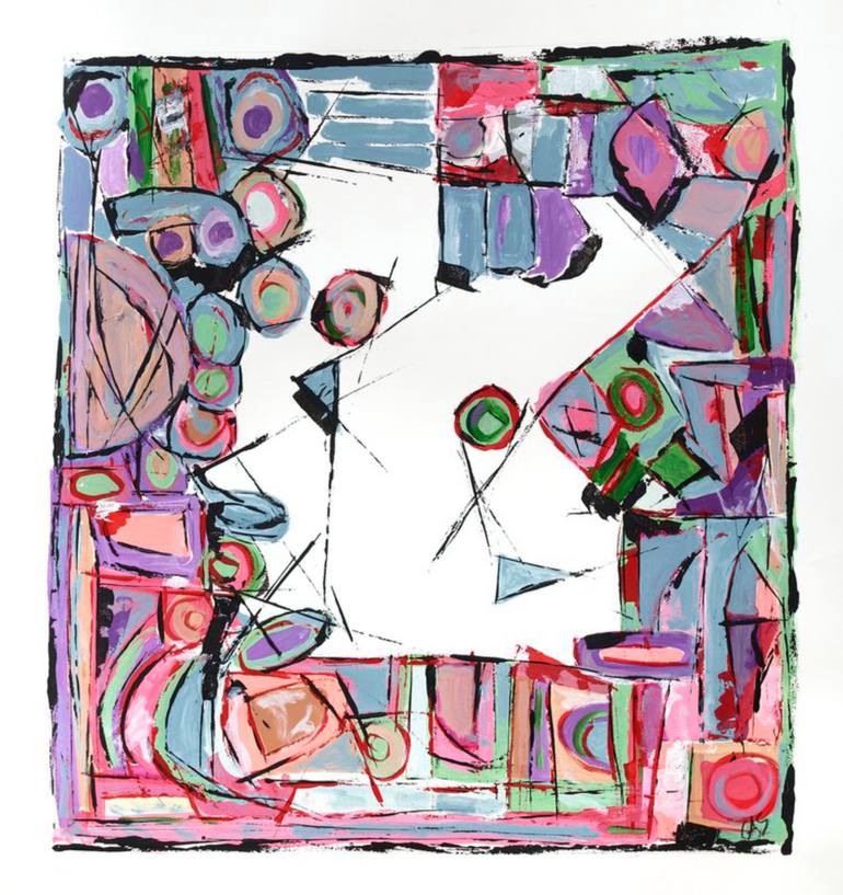 Buttercup Jones Comes to Tea Painting by carol siskind | Saatchi Art