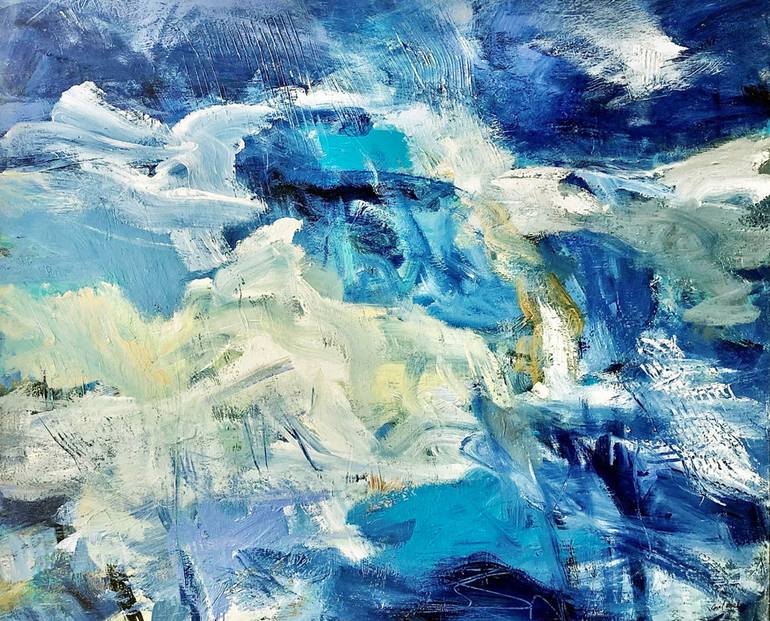 Rain Event At Palm Beach Painting by Carol Roche | Saatchi Art
