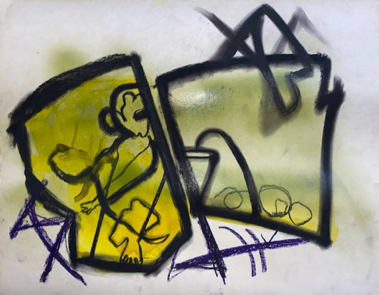 Mother and Child Drawing by ISHA DEY | Saatchi Art