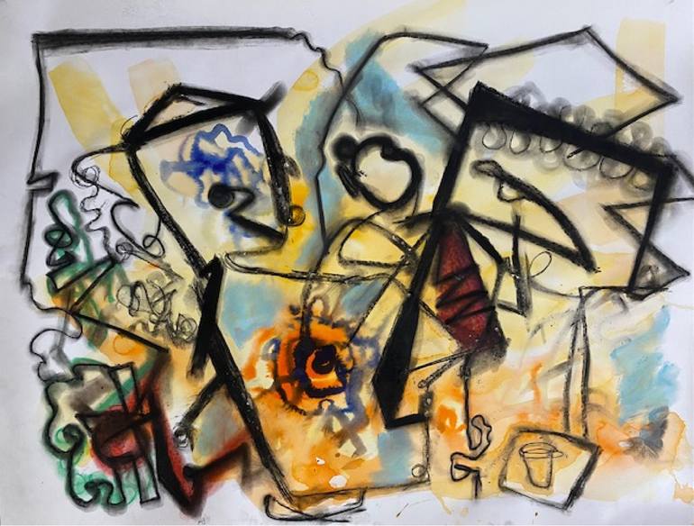 Galiyon ki Dhun Drawing by ISHA DEY | Saatchi Art