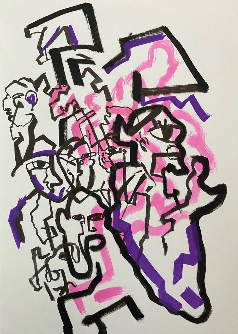 People Drawing by ISHA DEY | Saatchi Art