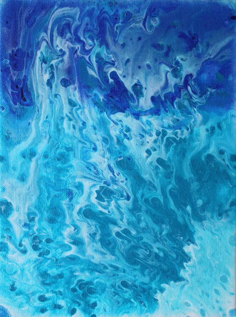 color of the ocean Painting by Milena Sophie Kuse | Saatchi Art