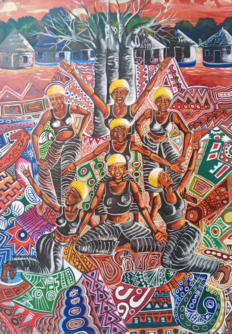 WELCOME Painting by Mohammed Swaibu Sesay | Saatchi Art