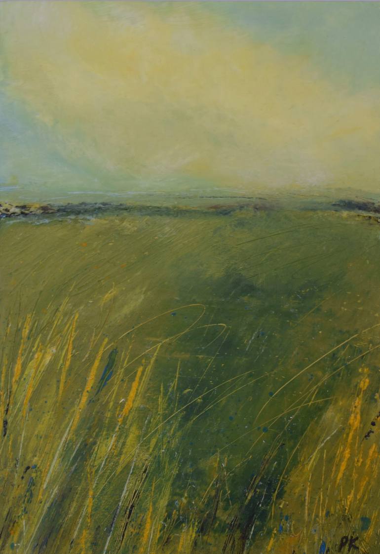 Summer Meadow Painting by Paula Kemp | Saatchi Art