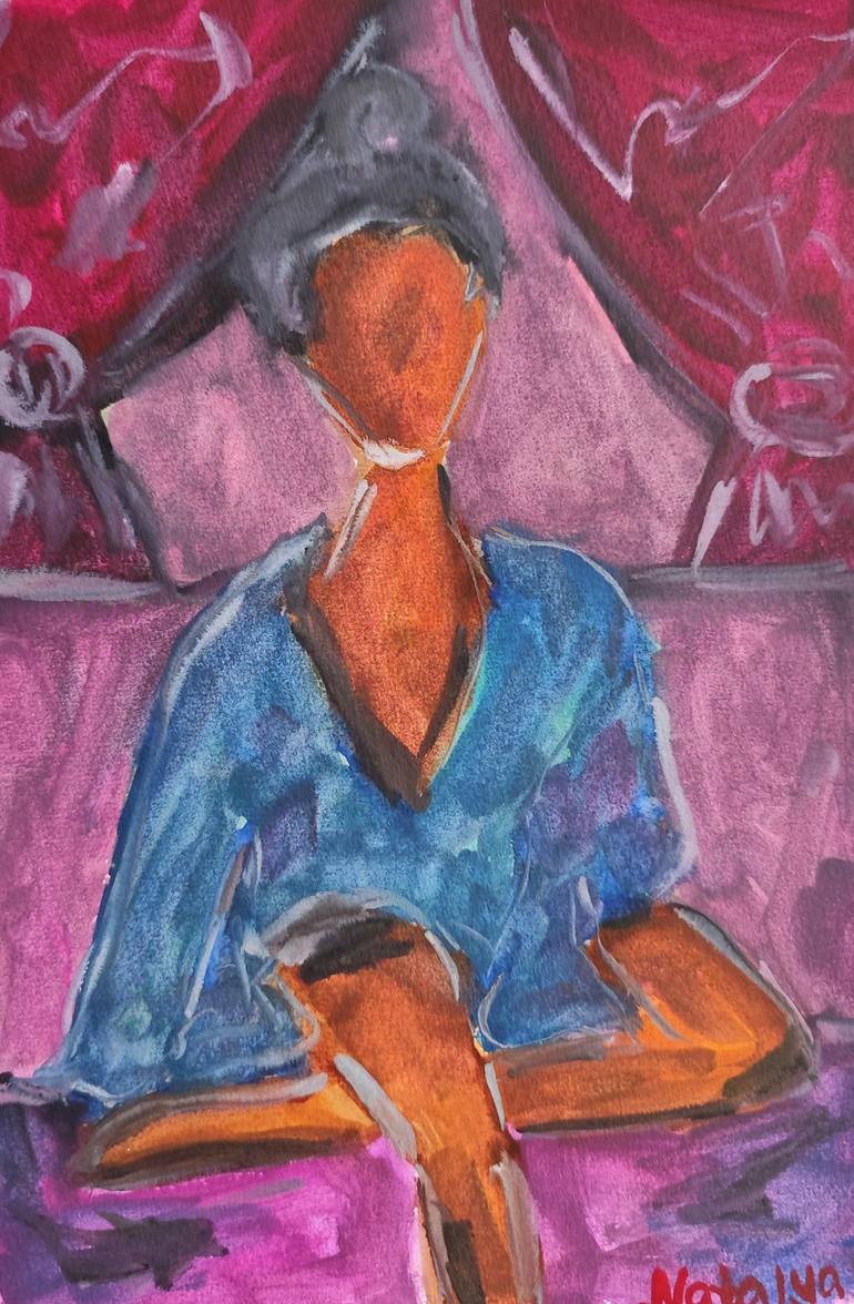 What the future holds for me( watercolor woman's figure) Painting by ...