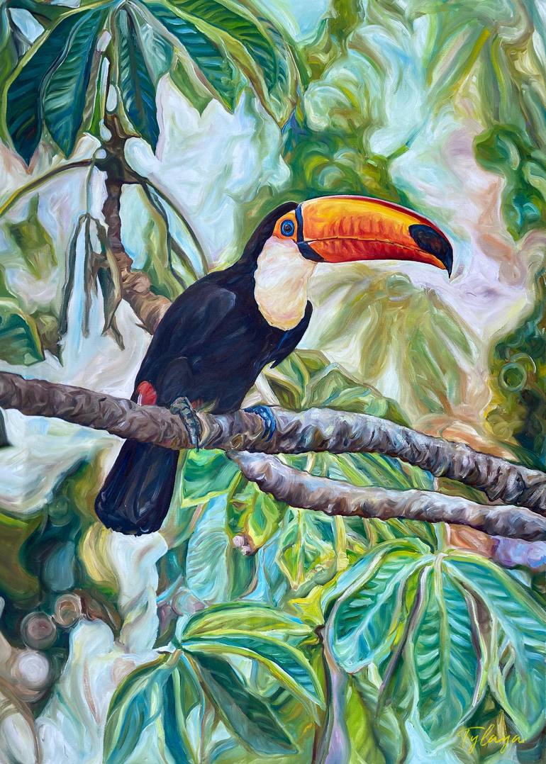 Toucan Toco Painting by TYLAYA Fine art | Saatchi Art