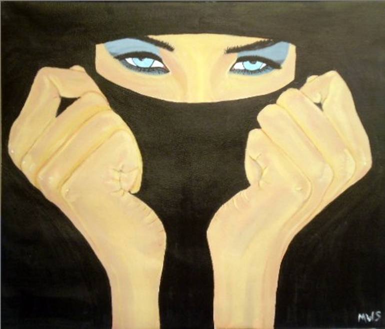 Arabic Woman Painting by Mark Shearman | Saatchi Art