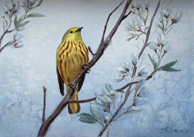 Canary Painting by Yulia Risevets | Saatchi Art