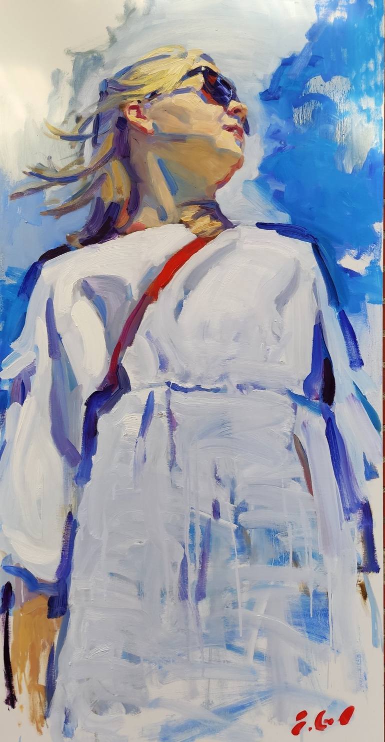 In the clouds. Painting by Sergey Gusev | Saatchi Art