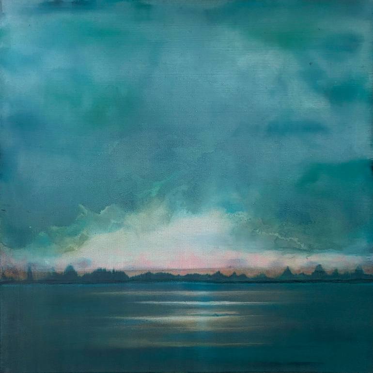 Crest Of A Wave Painting by Simone Russell | Saatchi Art