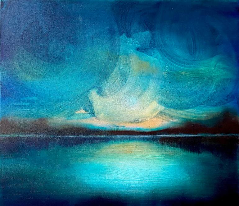 Neptune Painting by Simone Russell | Saatchi Art