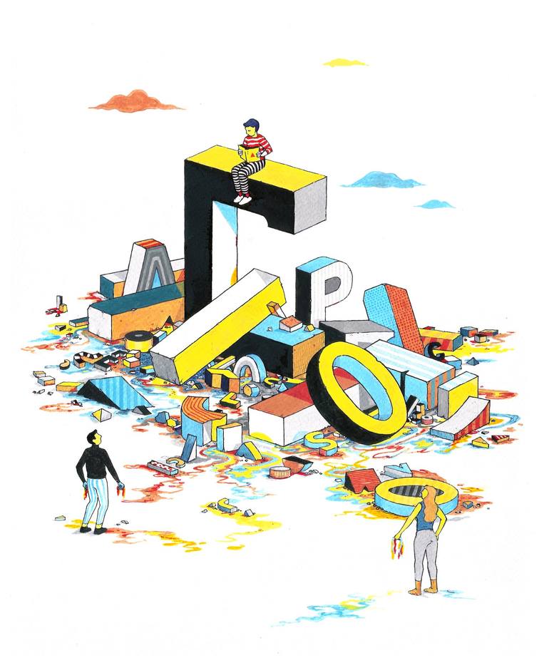 Pieces Drawing by Hugo Maciel | Saatchi Art