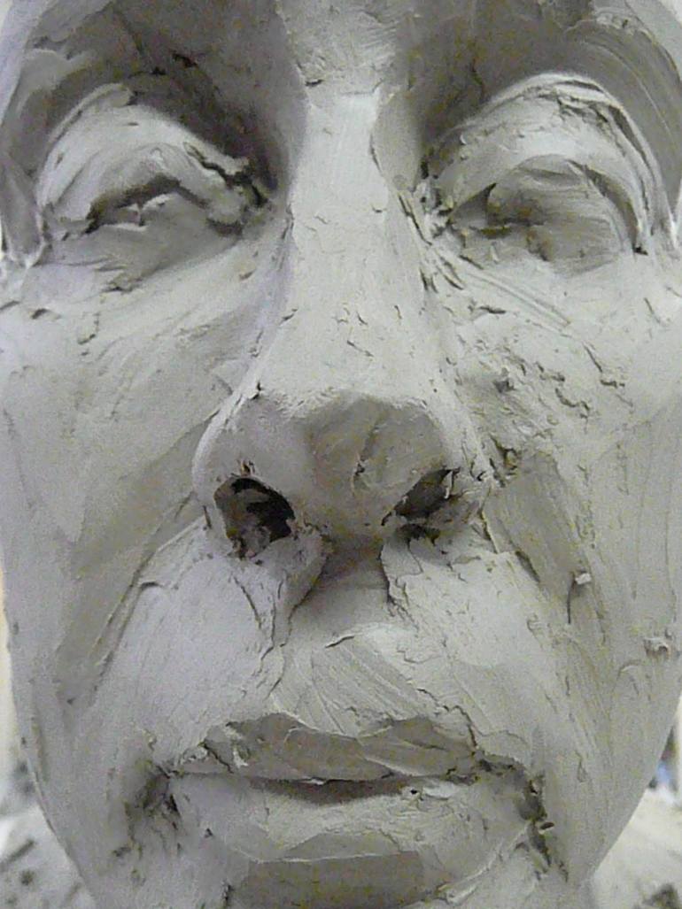 Clay Head Sculpture by Ciaran Hughes | Saatchi Art