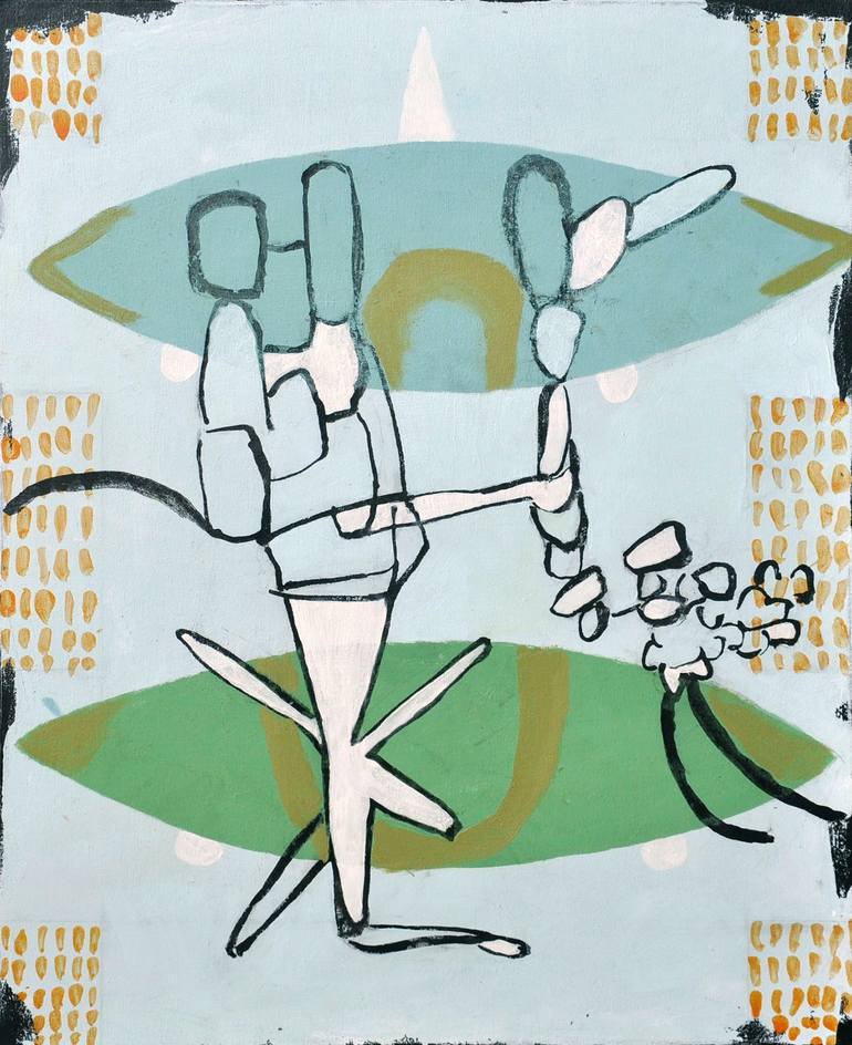 Alien Abduction Painting by Ted Twine | Saatchi Art