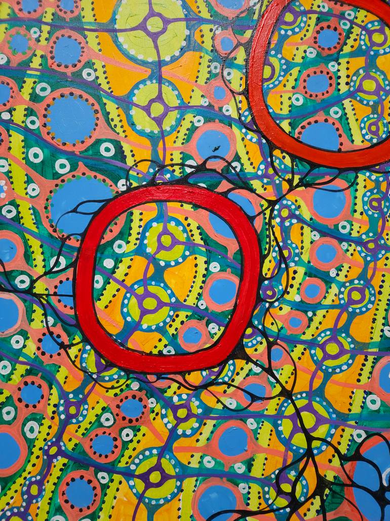 Network Painting by Laura Vizbule | Saatchi Art