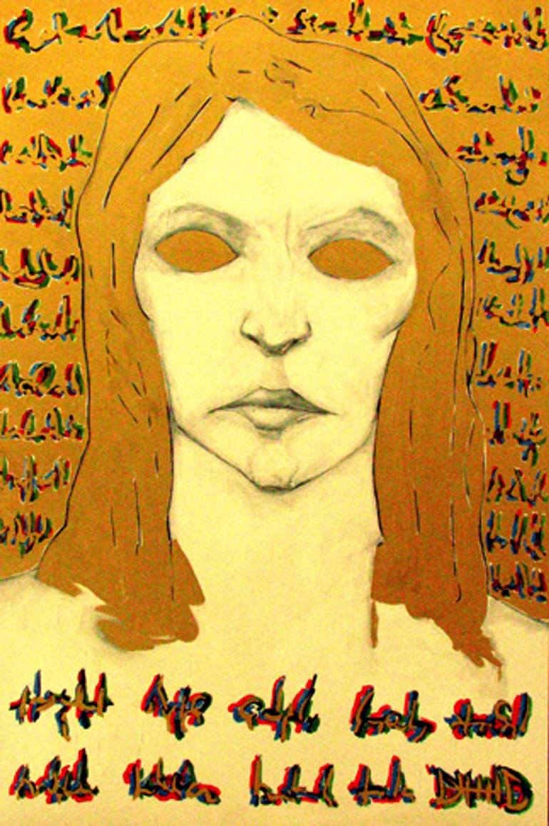 Retrato de mujer Painting by david herrera | Saatchi Art