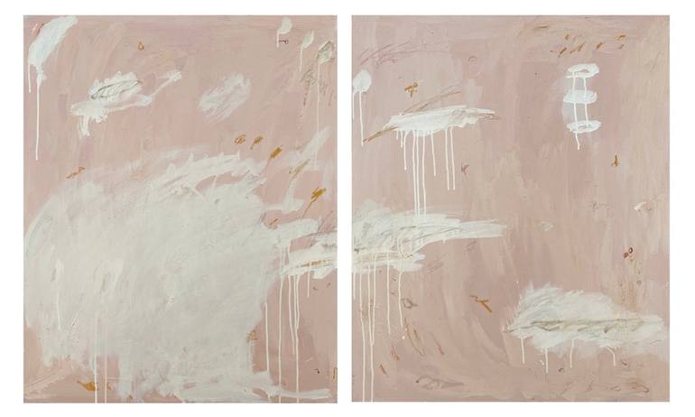 Salt Rose - Diptych Painting by Ha Hoang-Lamy | Saatchi Art