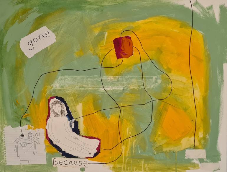 Gone/Because Painting by Joanna Bland | Saatchi Art