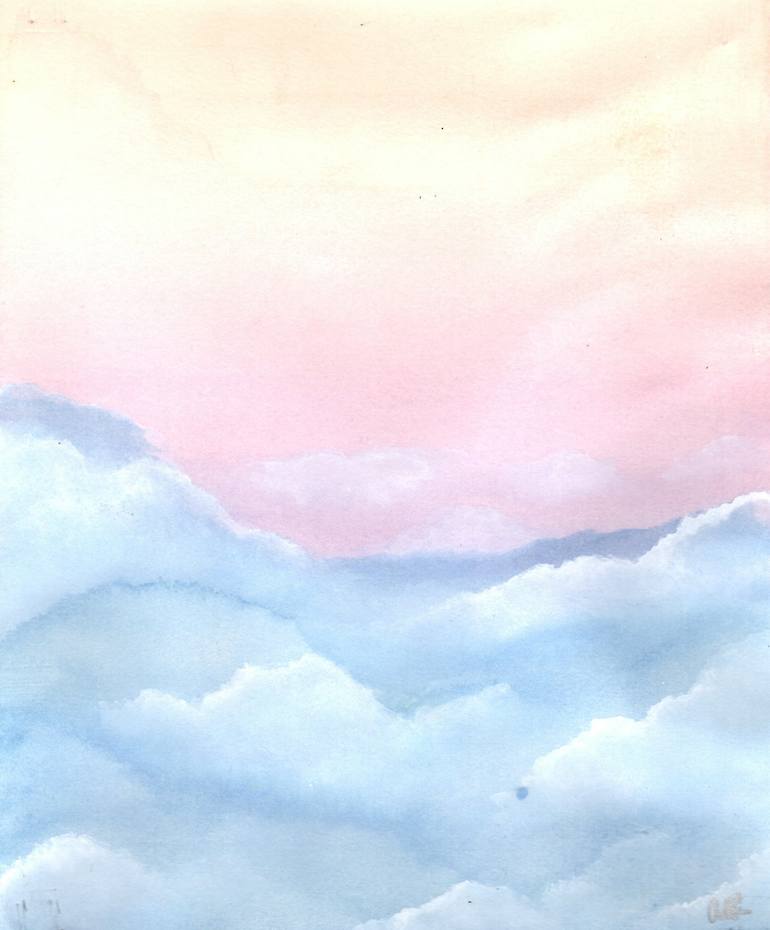 Cloudy Sunrise Painting by Anne Aislinn Ryo | Saatchi Art