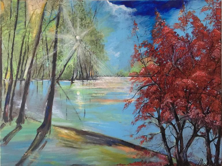 Fresh air Painting by Lusy Soeby | Saatchi Art