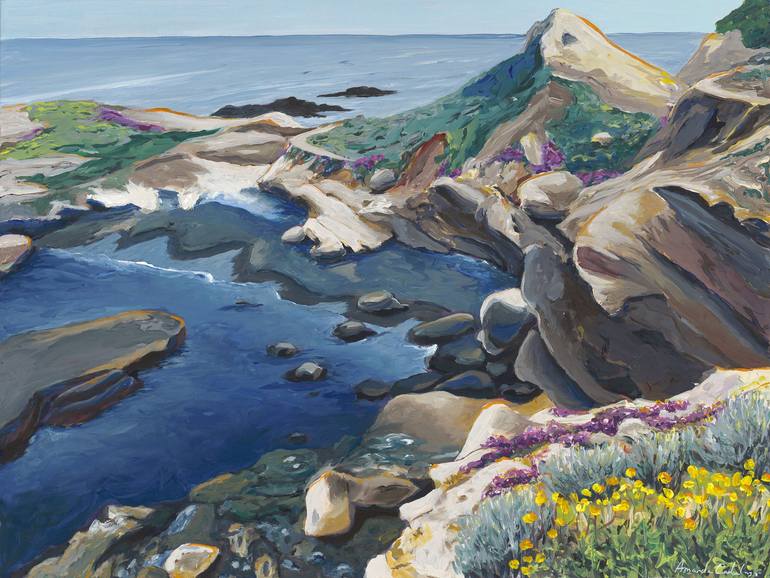 The Splendid Cove Painting by Amanda Cadelago | Saatchi Art