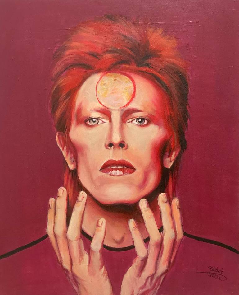 Bowie Painting by Isabela Seabra | Saatchi Art