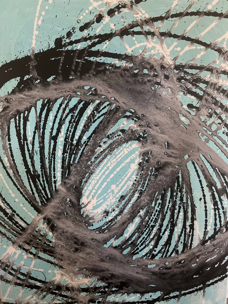 Ocean spray abstract #1 Painting by Sean Scott | Saatchi Art