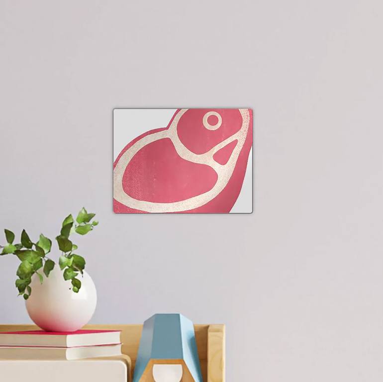 Beef Wall Tile Painting by Kelly Johnson | Saatchi Art