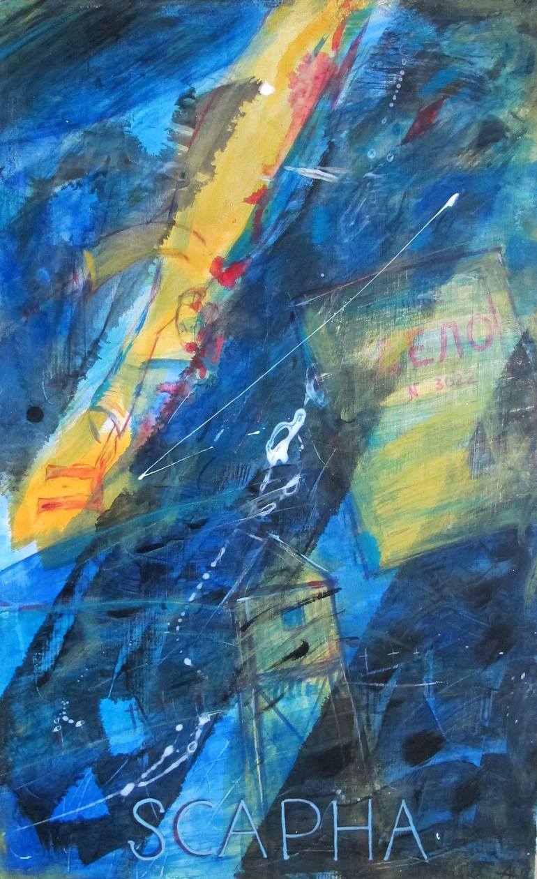 The Boat (Scapha, Лодка) Painting by Elena Asseeva | Saatchi Art