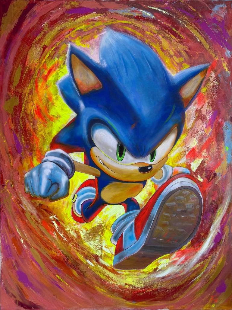 Speed Unleashed Painting by Agha Behram | Saatchi Art