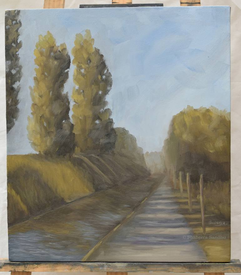 AUGUST TREES Painting by Shaheera Saeed | Saatchi Art