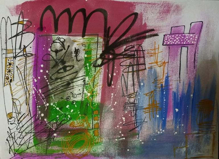 Pretty Pink Room Painting by Ruth Robinson | Saatchi Art