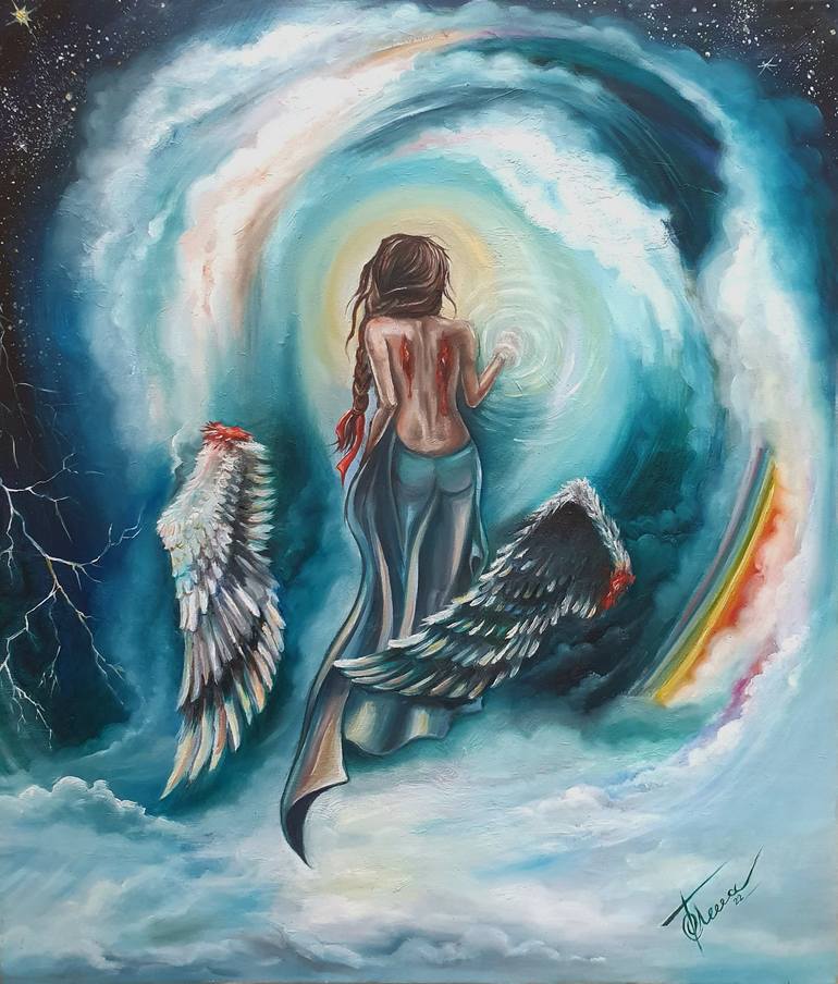 The fall Painting by Olena Hozh | Saatchi Art