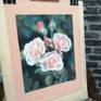 Peach Roses Drawing by Darren Golding | Saatchi Art