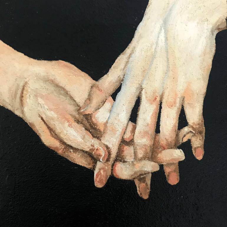 Unknown Hands Painting by Aamna Kamal | Saatchi Art